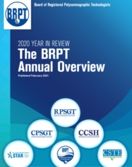 Latest Annual Report – Board of Registered Polysomnographic Technologists