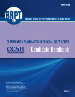CCSH Handbook – Board of Registered Polysomnographic Technologists